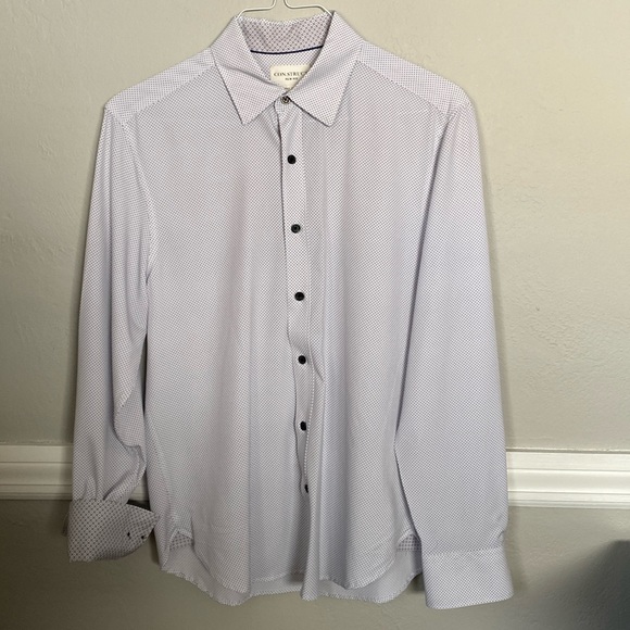 Con.Struct | Shirts | Construct Mens Medium Slim Fit Dress Shirt Light ...